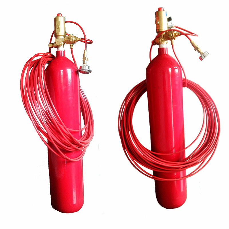 Fire detection tube type extinguishing device