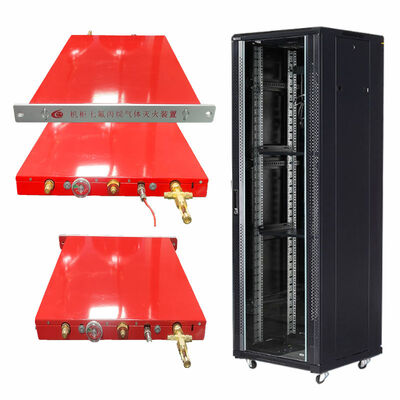 70L Automatic Fire Extinguisher Rack Mount Cabinet Fire Detection Clean ...