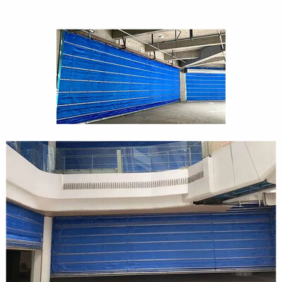 Rolling Pull Fireproof Roller Curtain With Double Track For Commercial ...