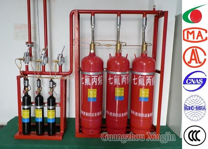 Automatic FM200 Fire Suppression System Piped Network Type Single or ...