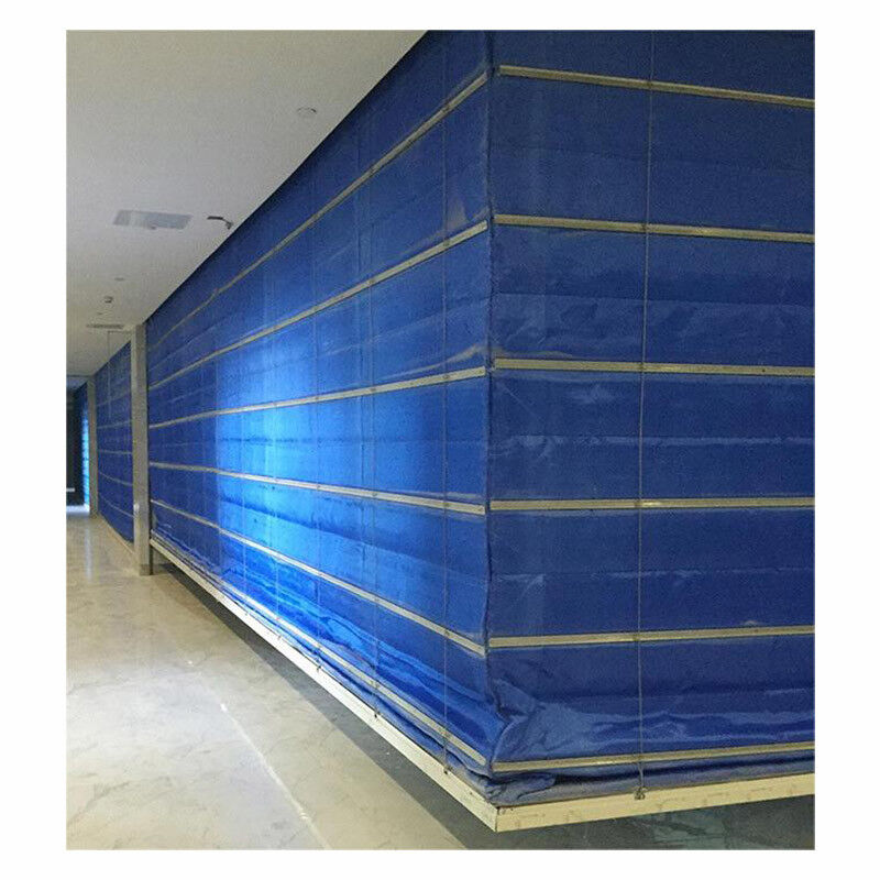 Double Track Polymer Door Type Fire Roller Curtain For Ambient Humidity ...