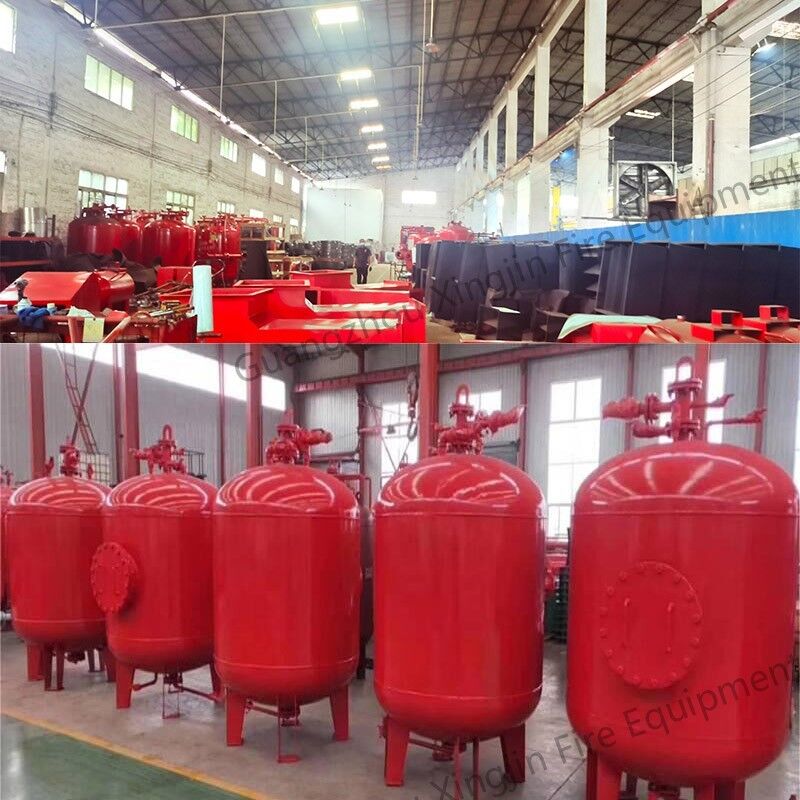Horizontal Bladder Tank Foam Fire Suppression System With Jet Distance ...