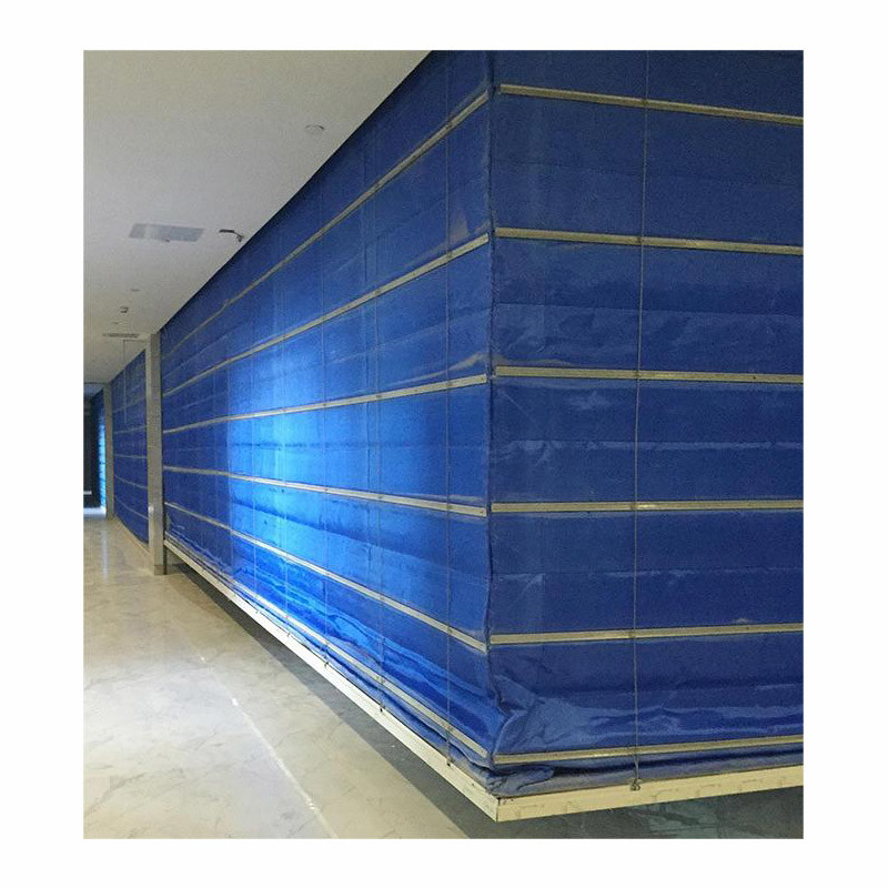 Two Track Fire Retardant Roller Curtain Polymer Door Type