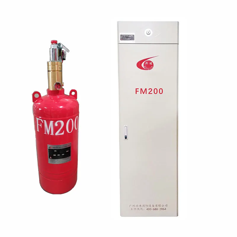 Red Automatic FM200 Cabinet System Easy Advanced Fire Suppression For ...