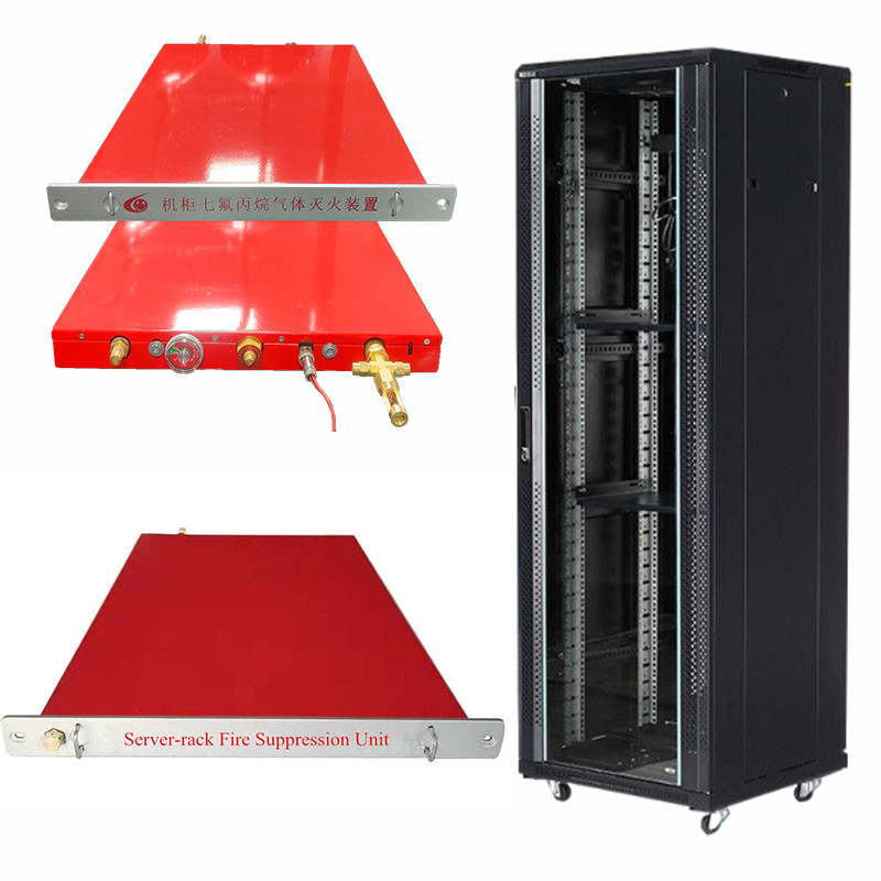 Server Rack Fire Suppression Unit Novec 1230/FM200 Agents 1U/2U/3U ...
