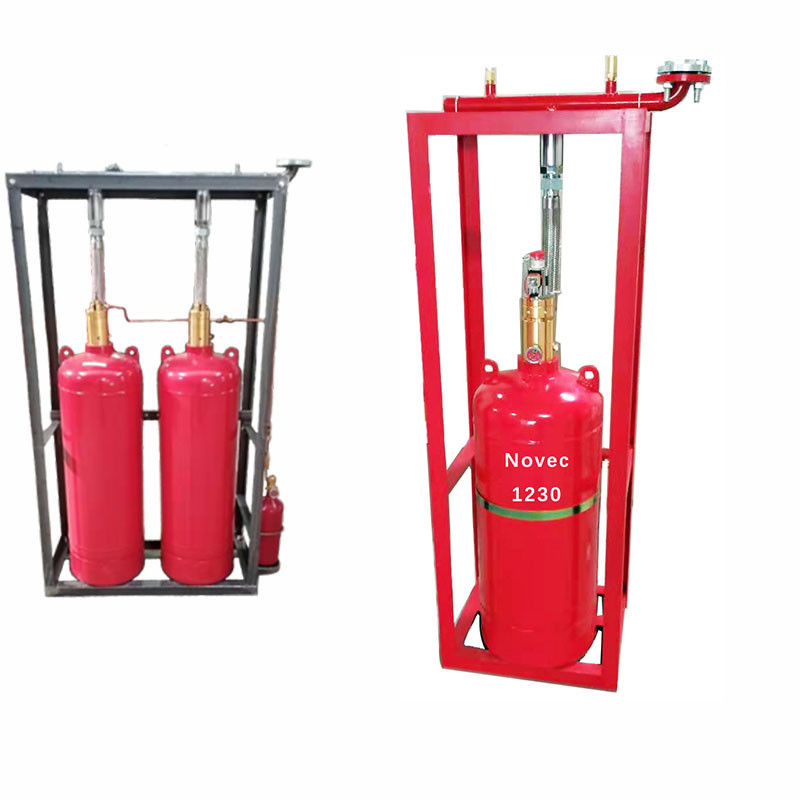 High Safety NOVEC 1230 Fire Suppression System Indoor Steel Cylinder ...