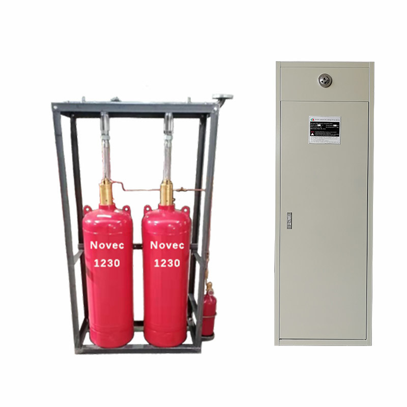 NOVEC 1230 Fire Suppression System Red Steel Cylinder Indoor Fire ...