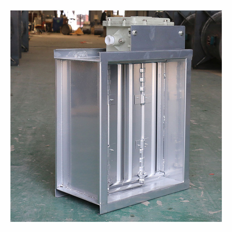 Stainless Steel Rectangle Fire Dampers Fire Alarm For Air Ventilation