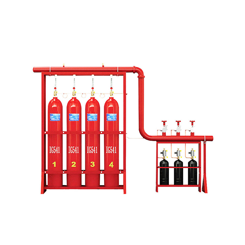 High-Pressure Gas Fire Suppression Systems Piping Network with Carbon Steel Tubes for Industrial ...