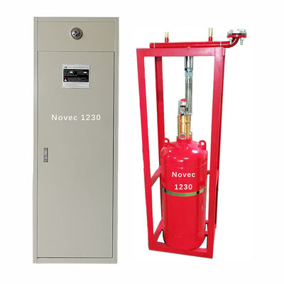 Effective NOVEC 1230 Fire Suppression System Red Color