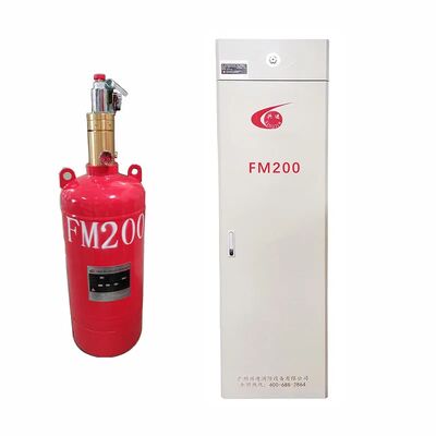 Red Automatic FM200 Cabinet System Easy Advanced Fire Suppression For ...