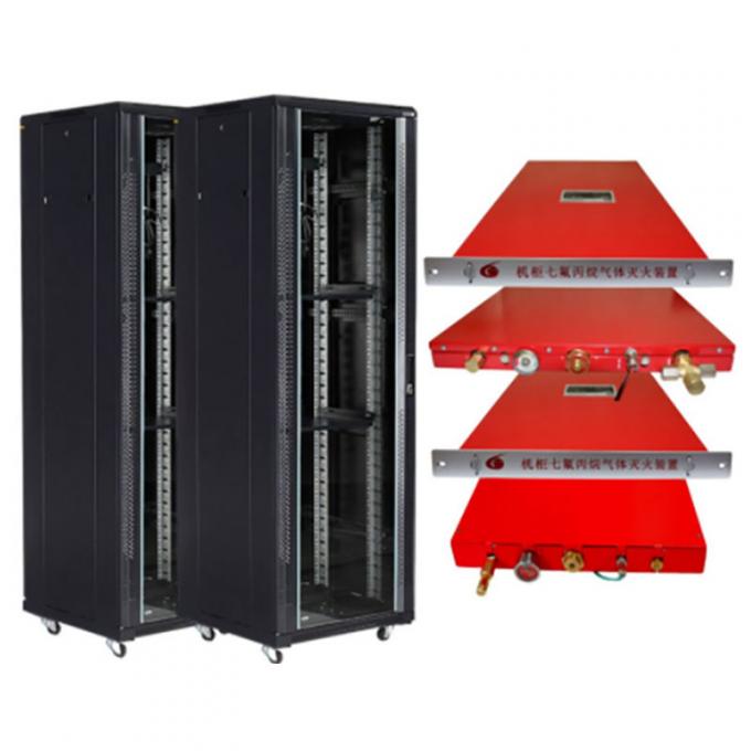 Red High Performance Rack Fire Suppression Unit For Industrial Fire ...
