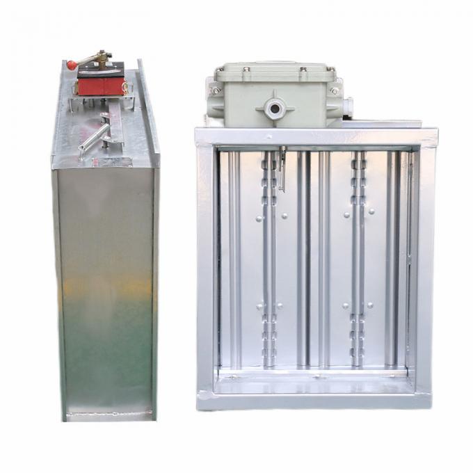 Galvanized Steel Rectangular Fire Dampers For Smoke Exhaust And ...
