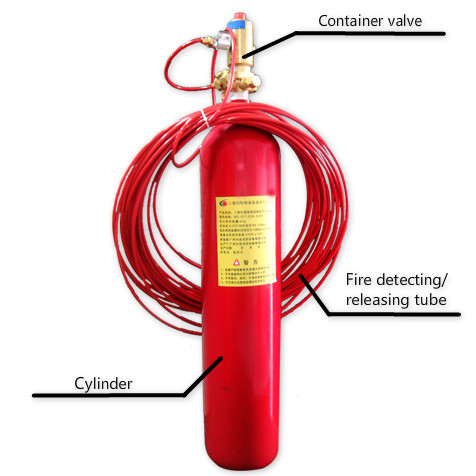 Clean And Pure FM200 Fire Trace Suppression System / HFC-227ea Fire ...